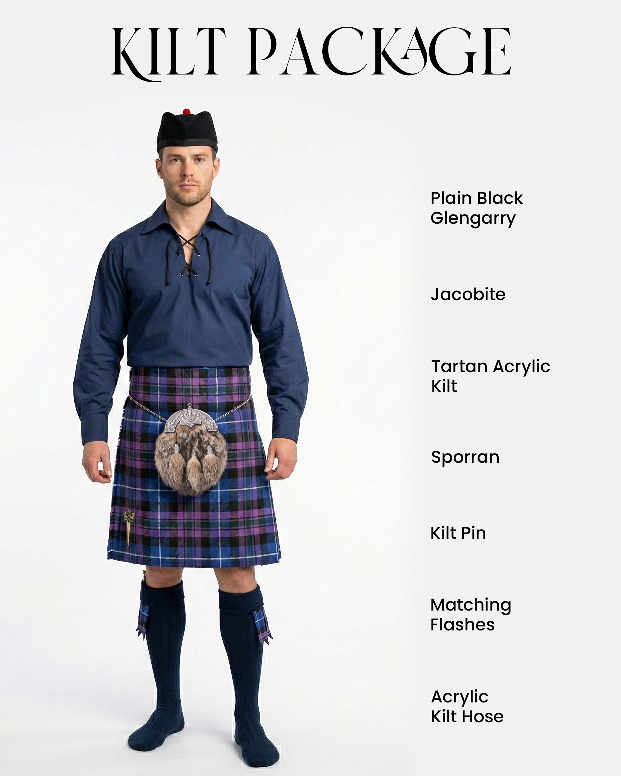 Acrylic Kilt Package | Pride of Scotland – Highland Redstone UK